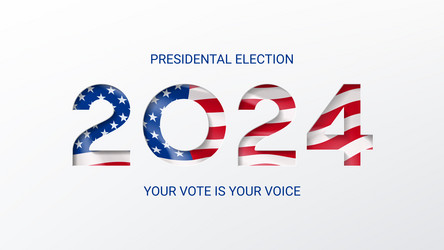 Us presidential election 2024 symbol Royalty Free Vector