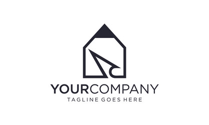 Pencil and book logo design concept Royalty Free Vector