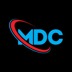 Mdc logo letter design Royalty Free Vector Image