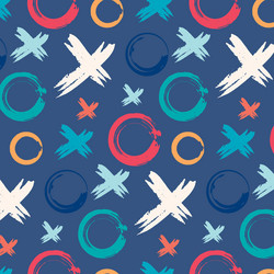 Seamless pattern with brush strokes abstract Vector Image