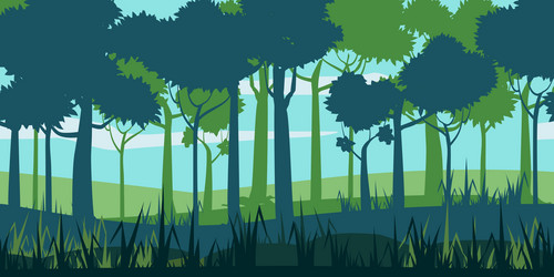 Horizontal Seamless Forest Vector Images (over 1,900)