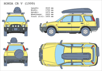 Honda ridgeline 2018 Royalty Free Vector Image