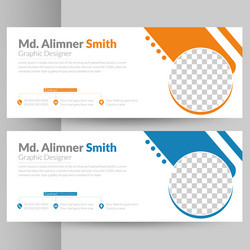 Personal facebook cover page design Royalty Free Vector