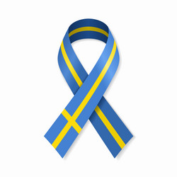 Set of four modern colored swedish ribbons Vector Image