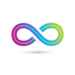 Concept of eternity logo Royalty Free Vector Image