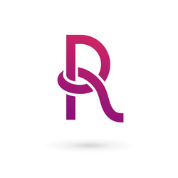 Letter r logo icon design template elements Vector Image