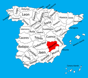 Alava map spain province administrative Royalty Free Vector