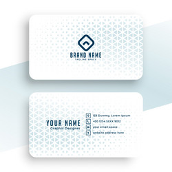 Blue triangle corporate business card name card Vector Image