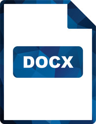 Docx icon Royalty Free Vector Image - VectorStock