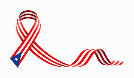 Costa rican flag stripe ribbon wavy background Vector Image