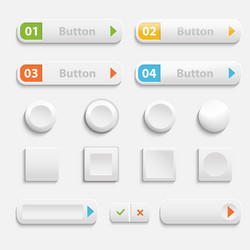 Interface buttons web toggle switch Royalty Free Vector