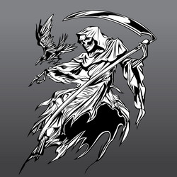 Chain angel death devil Royalty Free Vector Image