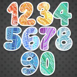 Number Tribal Numbers Vector Images (over 570)
