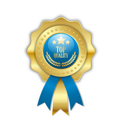 Premium quality rosette Royalty Free Vector Image