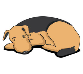 Sleeping Dog Vector Images (over 4,500)