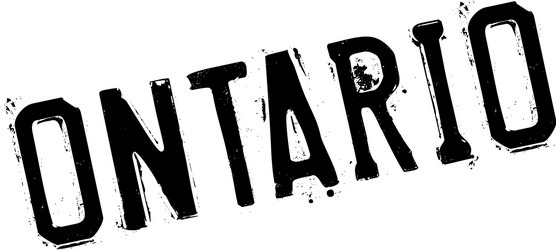 Ontario rubber stamp Royalty Free Vector Image