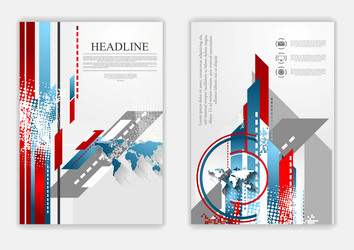 Abstract modern minimal flat flyer design Vector Image
