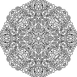 Mandala sahar Royalty Free Vector Image - VectorStock