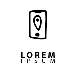 Thin line icon set - trash bin reception manager Vector Image