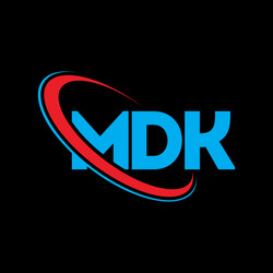 Mdk logo letter design Royalty Free Vector Image