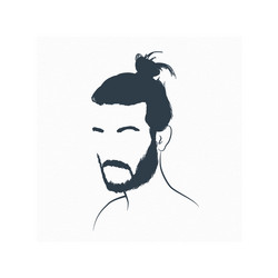 Man Bun Avatar Vector Images (over 300)