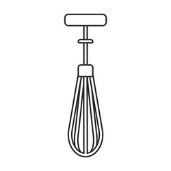 Whisk mixer iconcartoon icon Royalty Free Vector Image