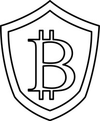 Bitcoin Black and White Vector Images (over 5,400)
