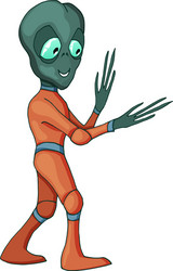 Cartoon funny guy beefy bodybuilder Royalty Free Vector