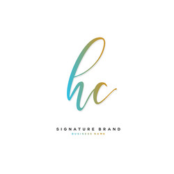 Hc Initial Handwritten Vector Images (over 130)