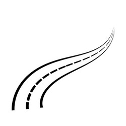 High way symbol template Royalty Free Vector Image