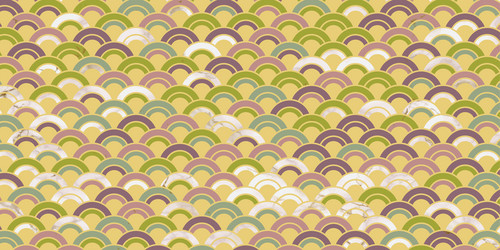 Japanese pattern circle overlapping traditional Vector Image