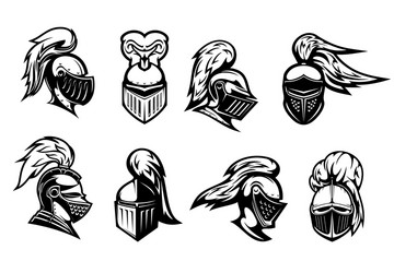 Black Knight Head Logo