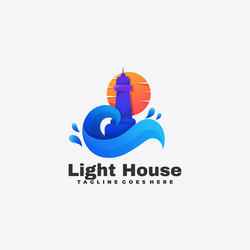 Tangram house aircraft candle lighthouse Vector Image