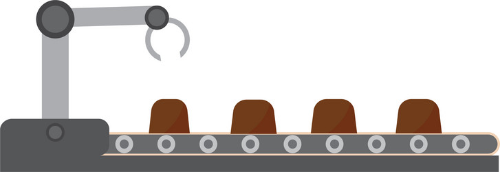 Abstract production line Royalty Free Vector Image