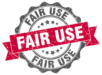Fair use red grunge stamp Royalty Free Vector Image