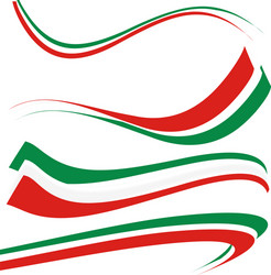Italian flag Royalty Free Vector Image - VectorStock