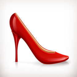 Black Stiletto High Heel Shoe Royalty Free Vector Image