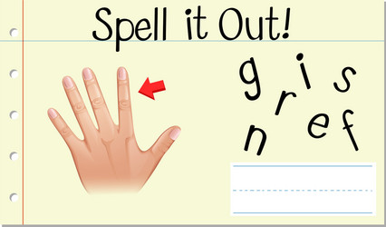Finger Flashcard Vector Images (51)