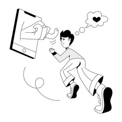 Avoid trap Royalty Free Vector Image - VectorStock