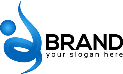 Active life logo design Royalty Free Vector Image