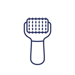 Dermaroller icon skin microneedling procedure Vector Image