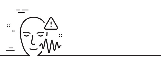Voice wave icon sound scan sign Royalty Free Vector Image