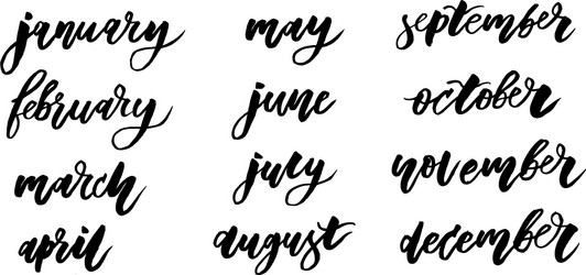 Calligraphy July Lettering Vector Images (over 3,800)