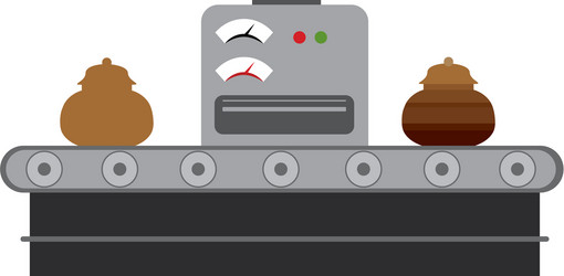 Abstract production line Royalty Free Vector Image