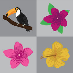 Caribbean Flowers Vector Images (over 1,700)