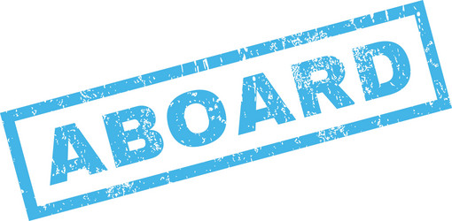Welcome aboard rubber stamp Royalty Free Vector Image