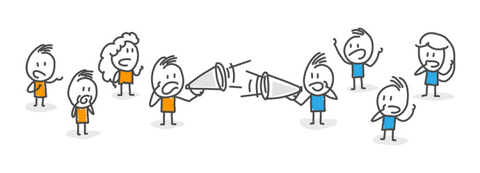 Stick Figure Disagreement Vector Images (48)