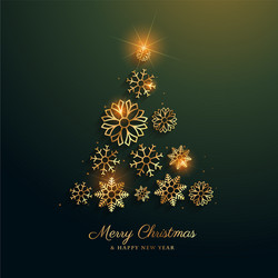 Luxury christmas tree made with sparkles Vector Image