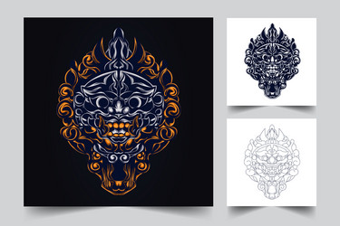 Garuda balinese indonesian culture artwork Vector Image