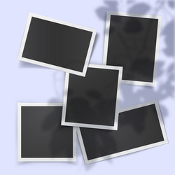 Instant vintage photos frames Royalty Free Vector Image